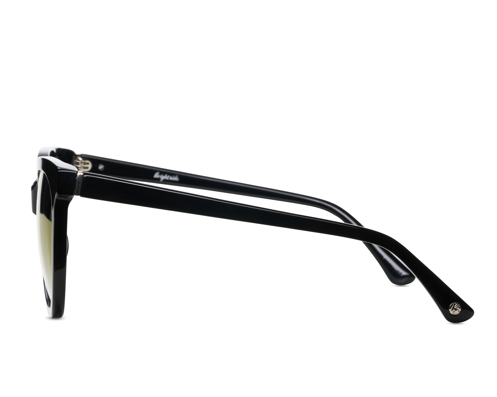 Beverly in Black + Flash Violet Gradient Mirror | Brightside Eyewear